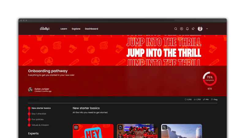 Learning Management System Content - Thrive